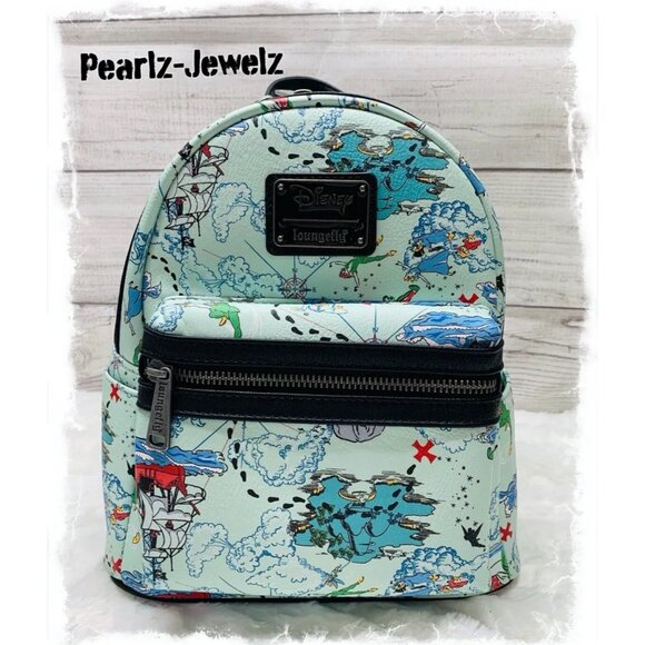 Loungefly | Bags | Loungefly Disney Peter Pan Blue All Over Neverland ...